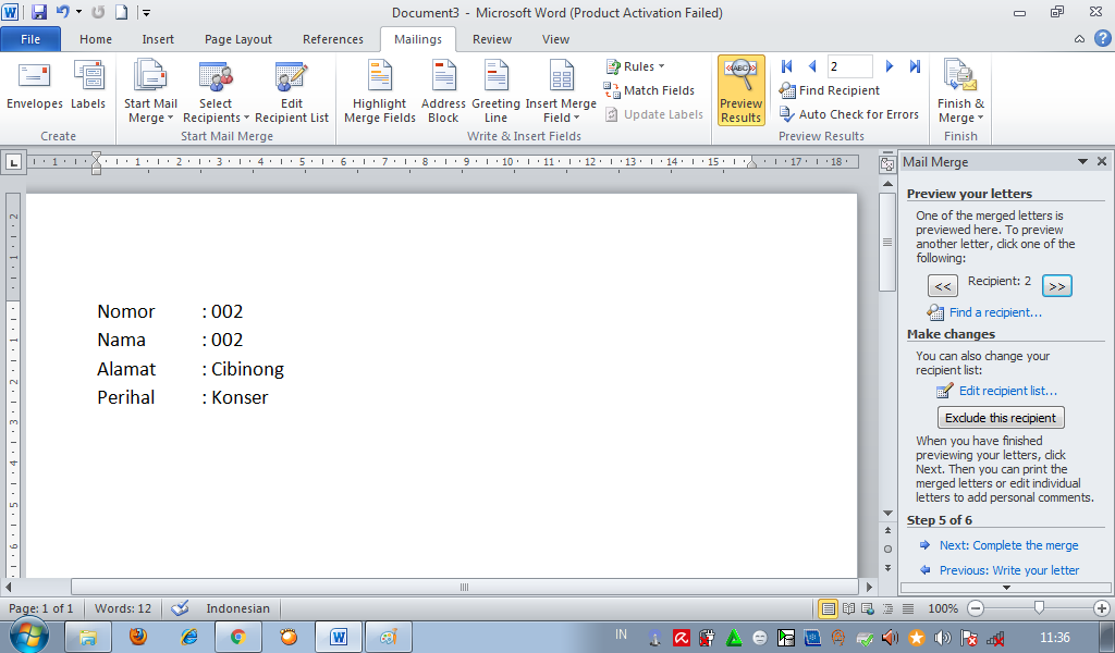 FITUR DALAM MICROSOFT WORD – Denna's Journey