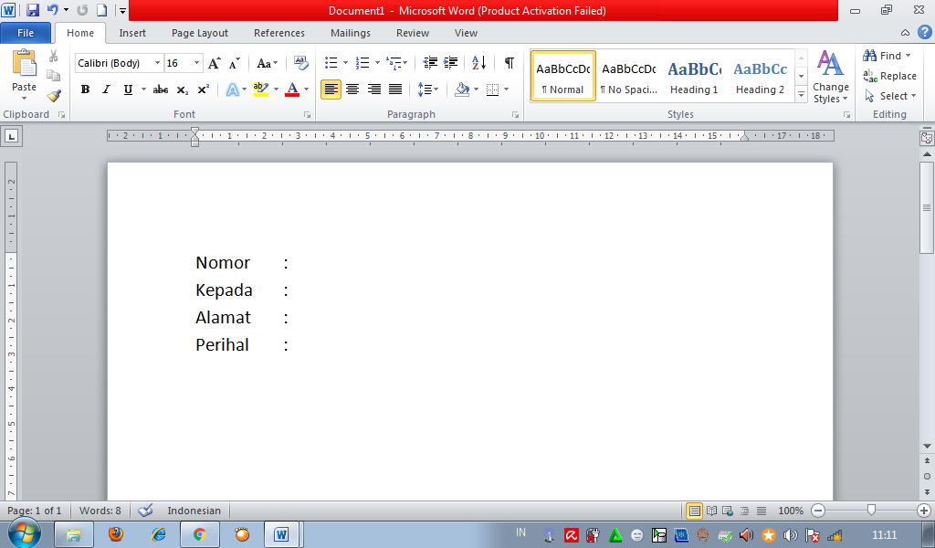 FITUR DALAM MICROSOFT WORD – Denna's Journey